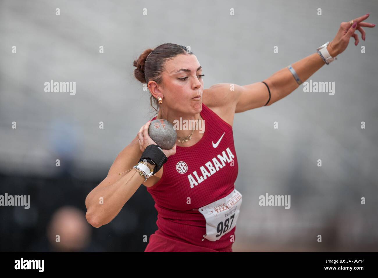 March 26, 2025: Alabama Crimson Tide athlete Katelyn Adel competes in ...