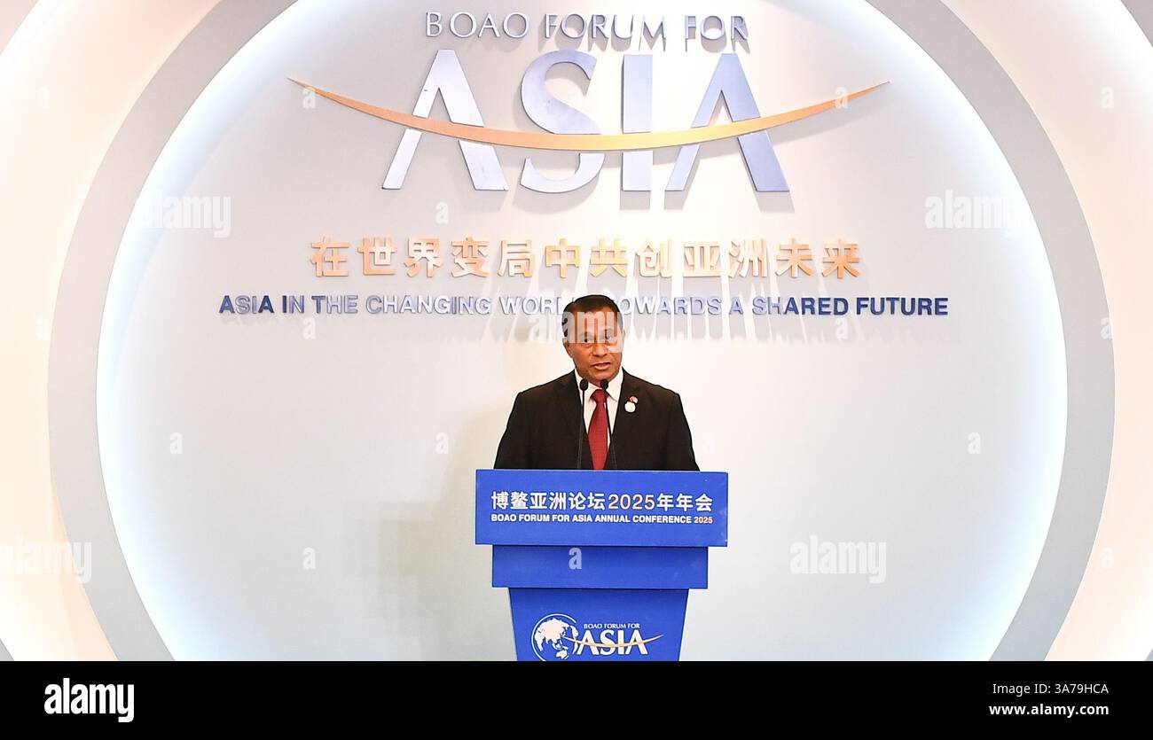 Boao, China's Hainan Province. 26th Mar, 2025. Aren B. Palik, vice ...