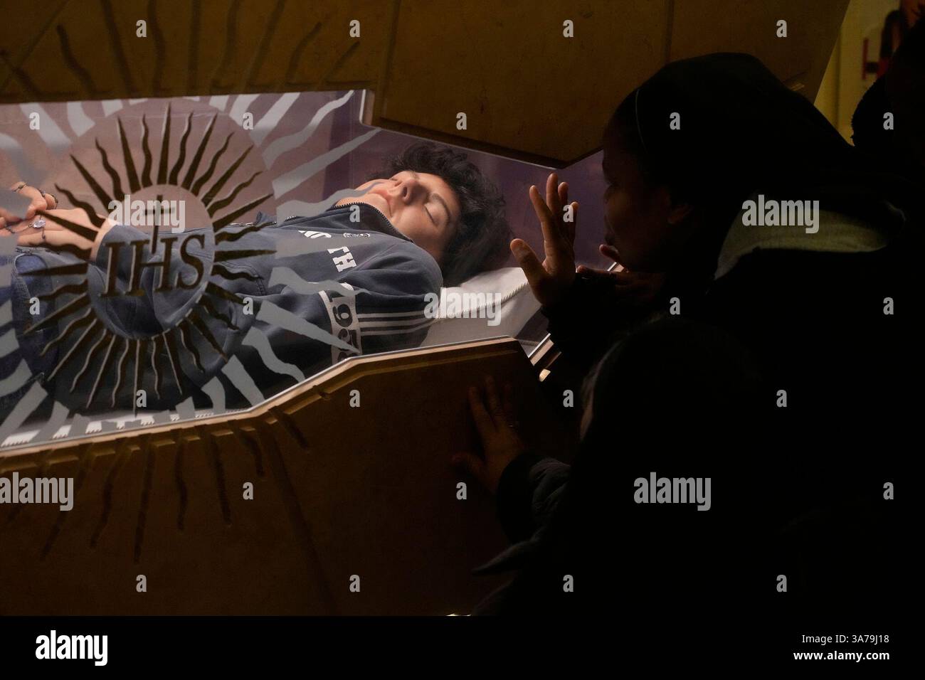 The body of Carlo Acutis, an Italian boy who died in 2006 of leukemia ...