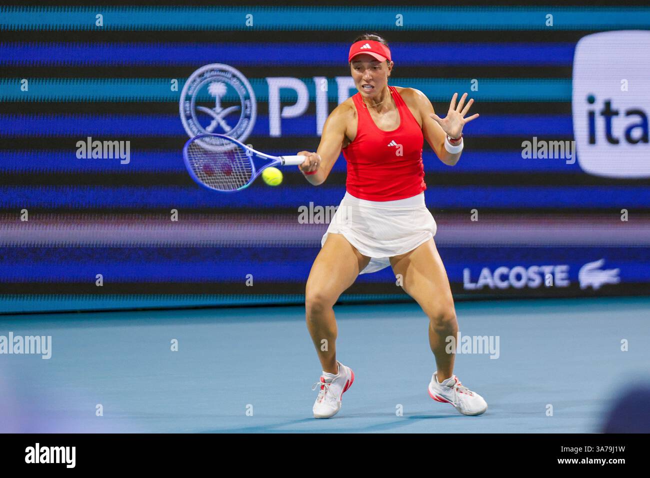 MIAMI GARDENS, FL - MARCH 26: Jessica Pegula (USA) in action against ...