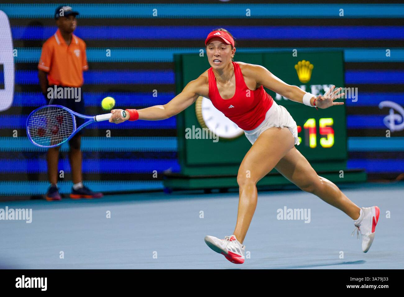 MIAMI GARDENS, FL - MARCH 26: Jessica Pegula (USA) in action against ...