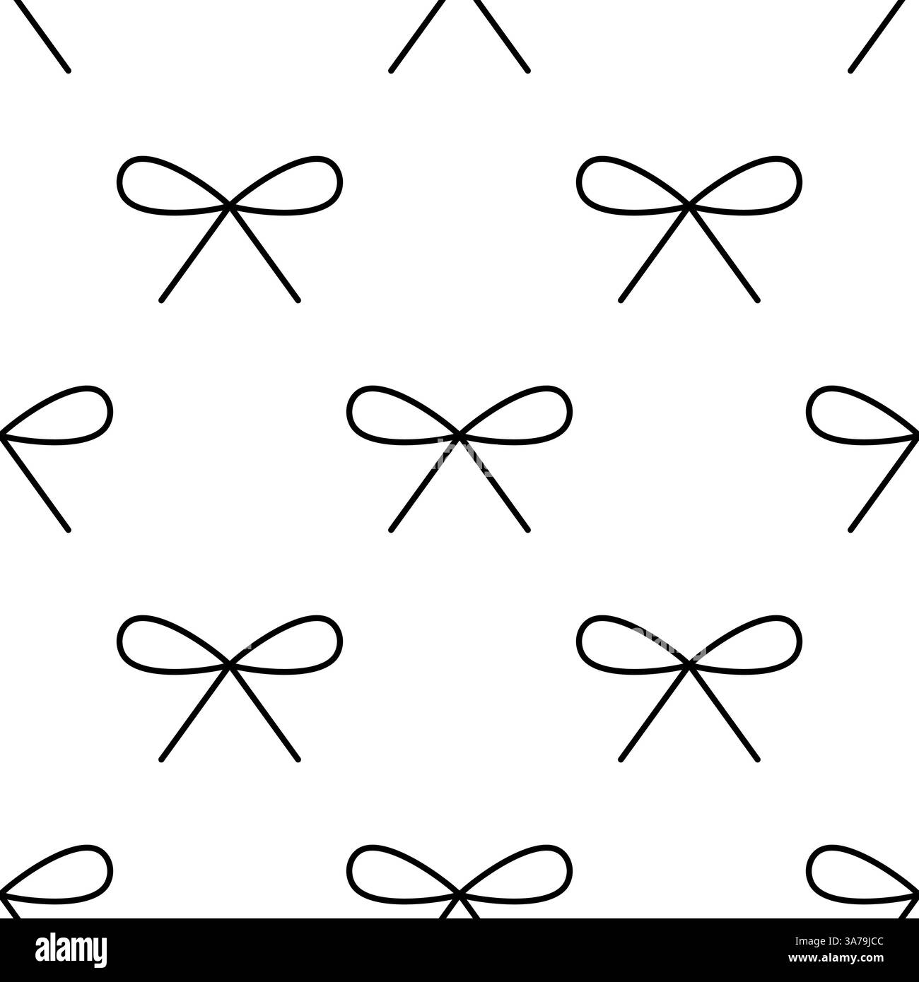 Bow line art on Black and White Stock Photos & Images - Alamy