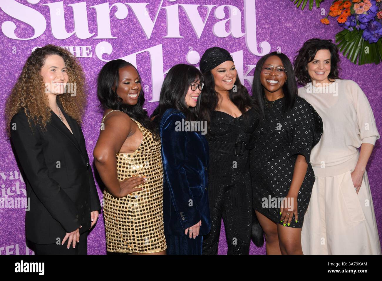 (L-R) Alli Reich, Grace Edwards, Michelle Buteau, Amy Aniobi and ...