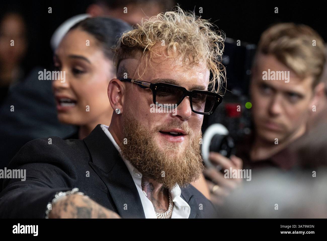 New York, USA. 26th Mar, 2025. Jake Paul attends premiere of HBO Max ...