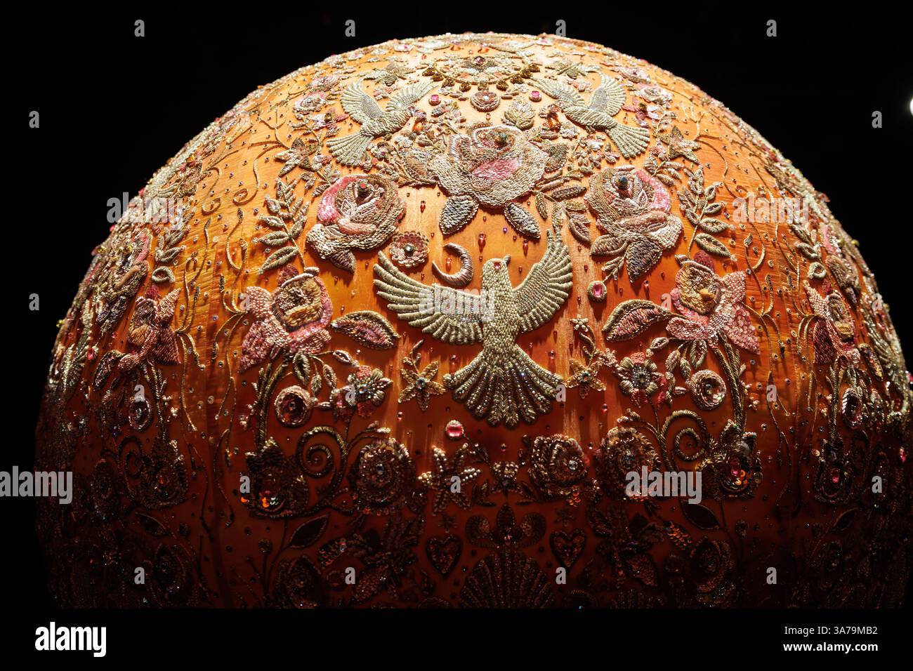 A closeup of the art work at the Jewel System exhibition. Official ...