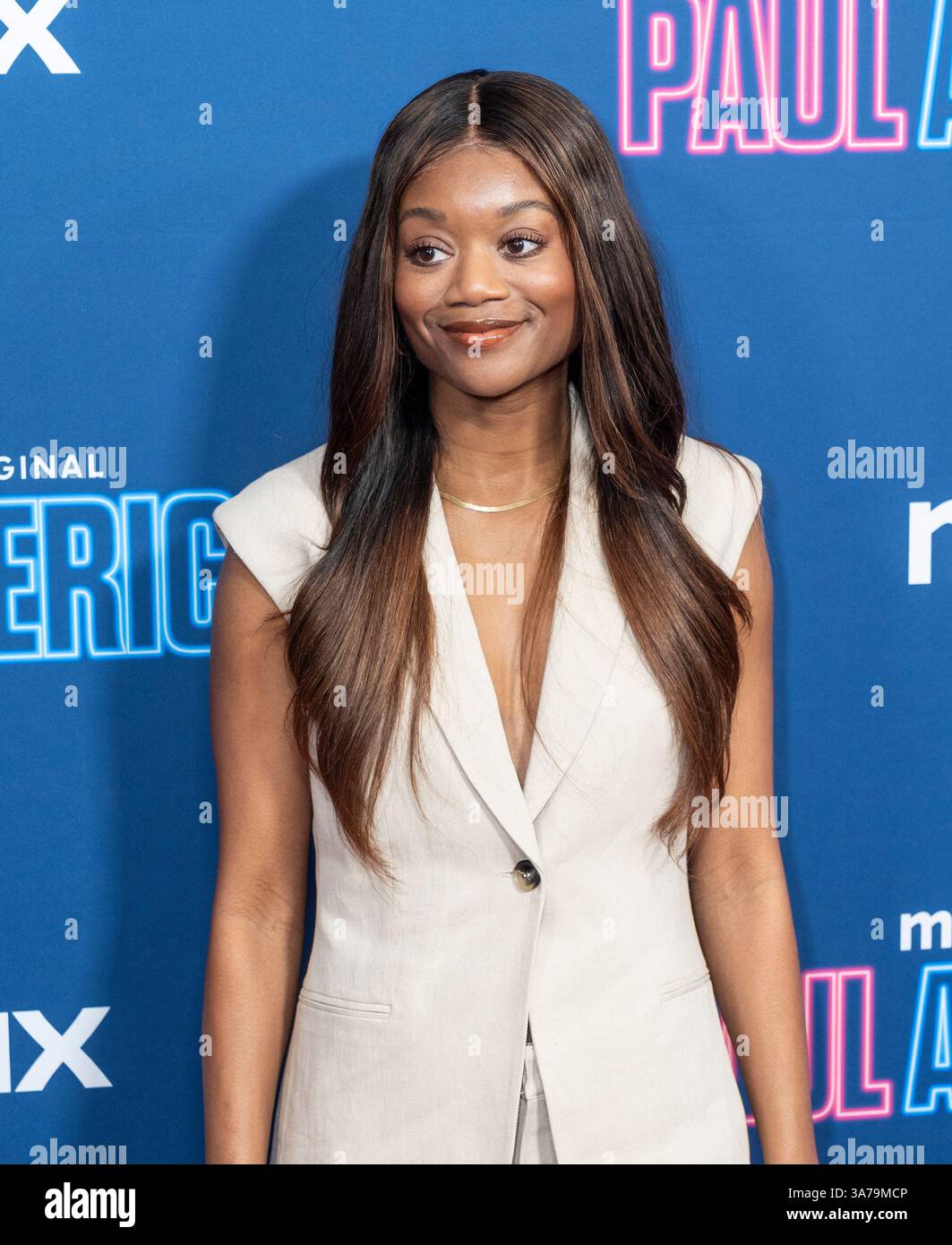 New York, NY, March 26, 2025: Vivian Johnson Rogowski attends premiere ...