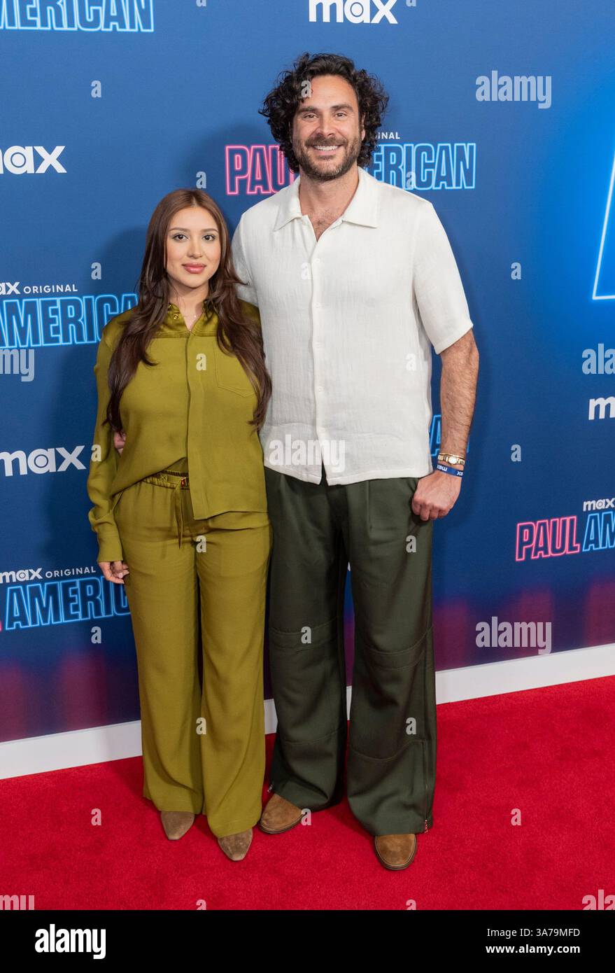 New York, NY, March 26, 2025: Stacy Villanueva and Andrew Renzi attend ...