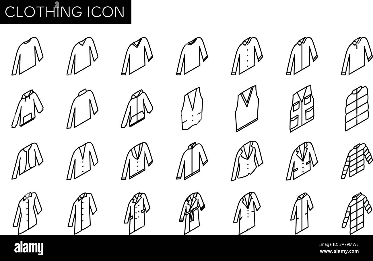 Winter clothing such as long-sleeved shirts, jackets and coats, Clothes ...