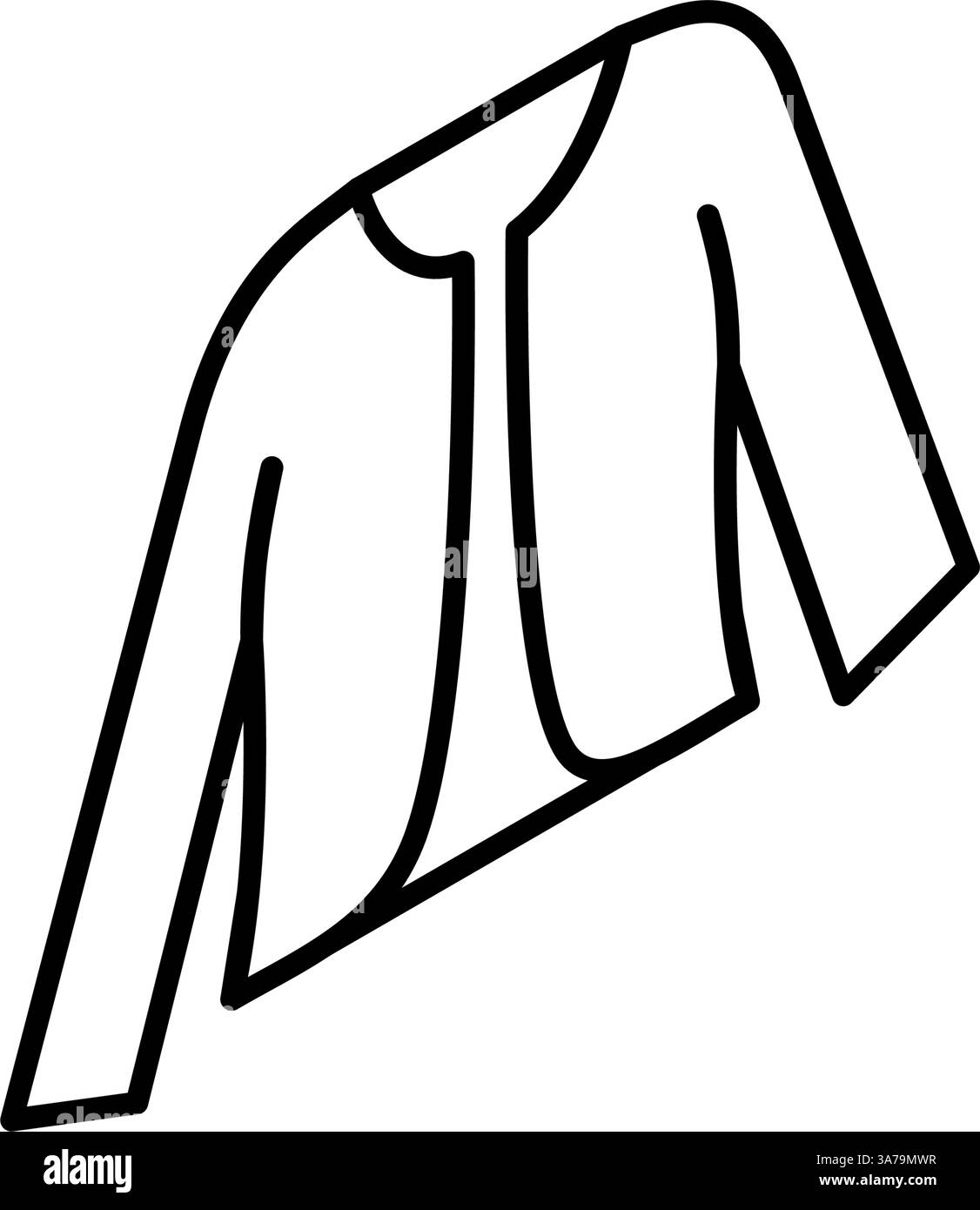 bolero cardigan, Clothes simple isometric line drawing icon in black ...