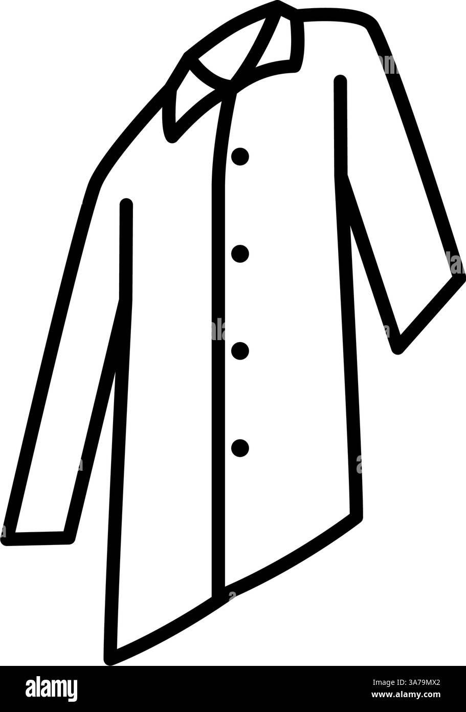 Men's travel coats, Clothes simple isometric line drawing icon in black ...