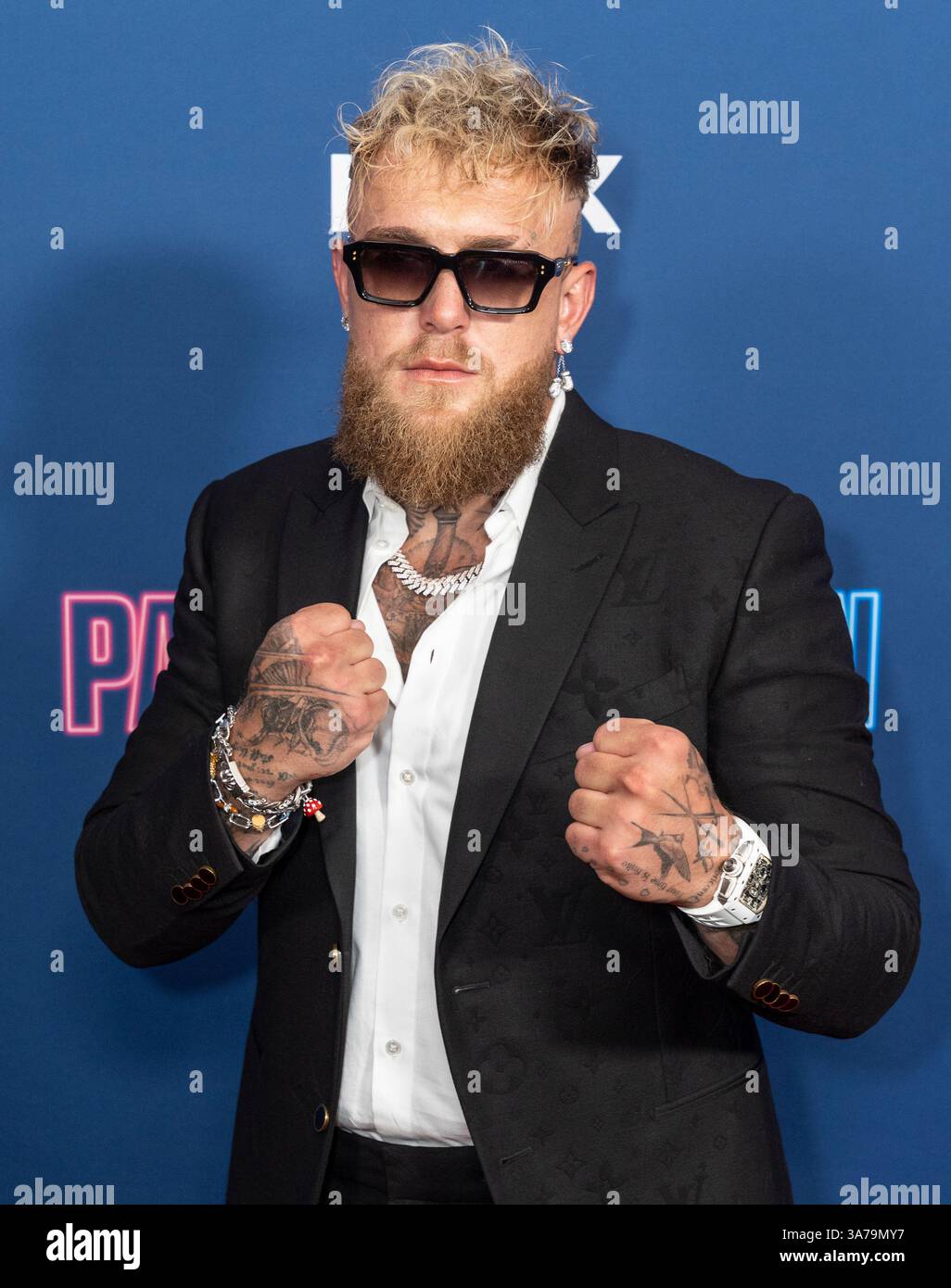 New York, NY, March 26, 2025: Jake Paul attends premiere of HBO Max ...