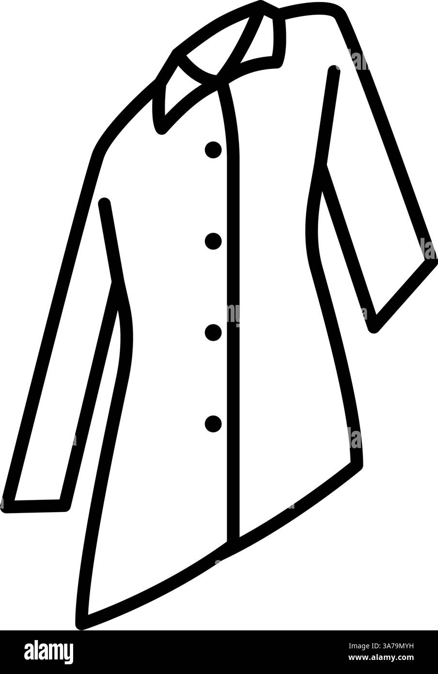 Women's travel coats, Clothes simple isometric line drawing icon in ...