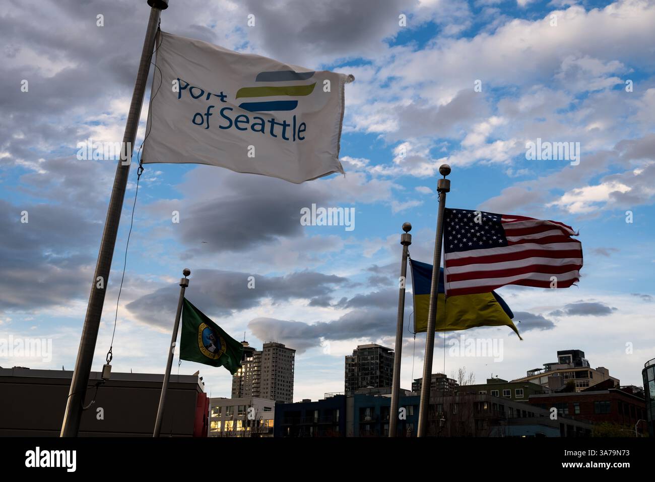 Seattle, USA. 26th Mar 2025. Seattle braces as a thunder and lightning ...