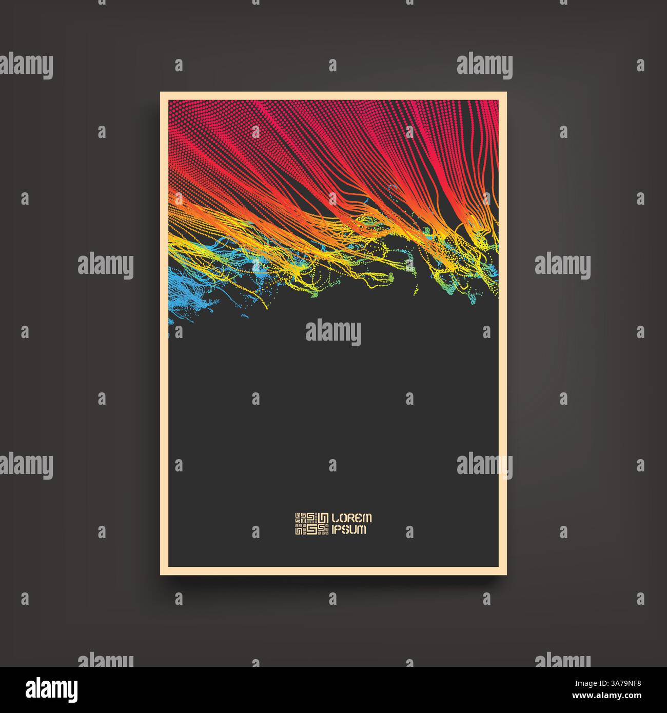 Fire Flame. Splash Imitation. Array with Dynamic Emitted Particles ...