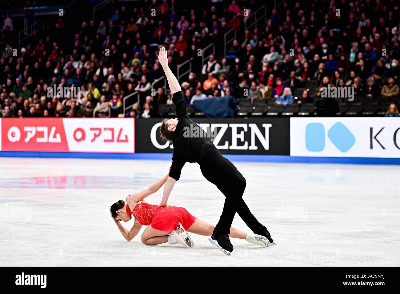 Sara CONTI & Niccolo MACII (ITA), during Pairs Short Program, at the ...