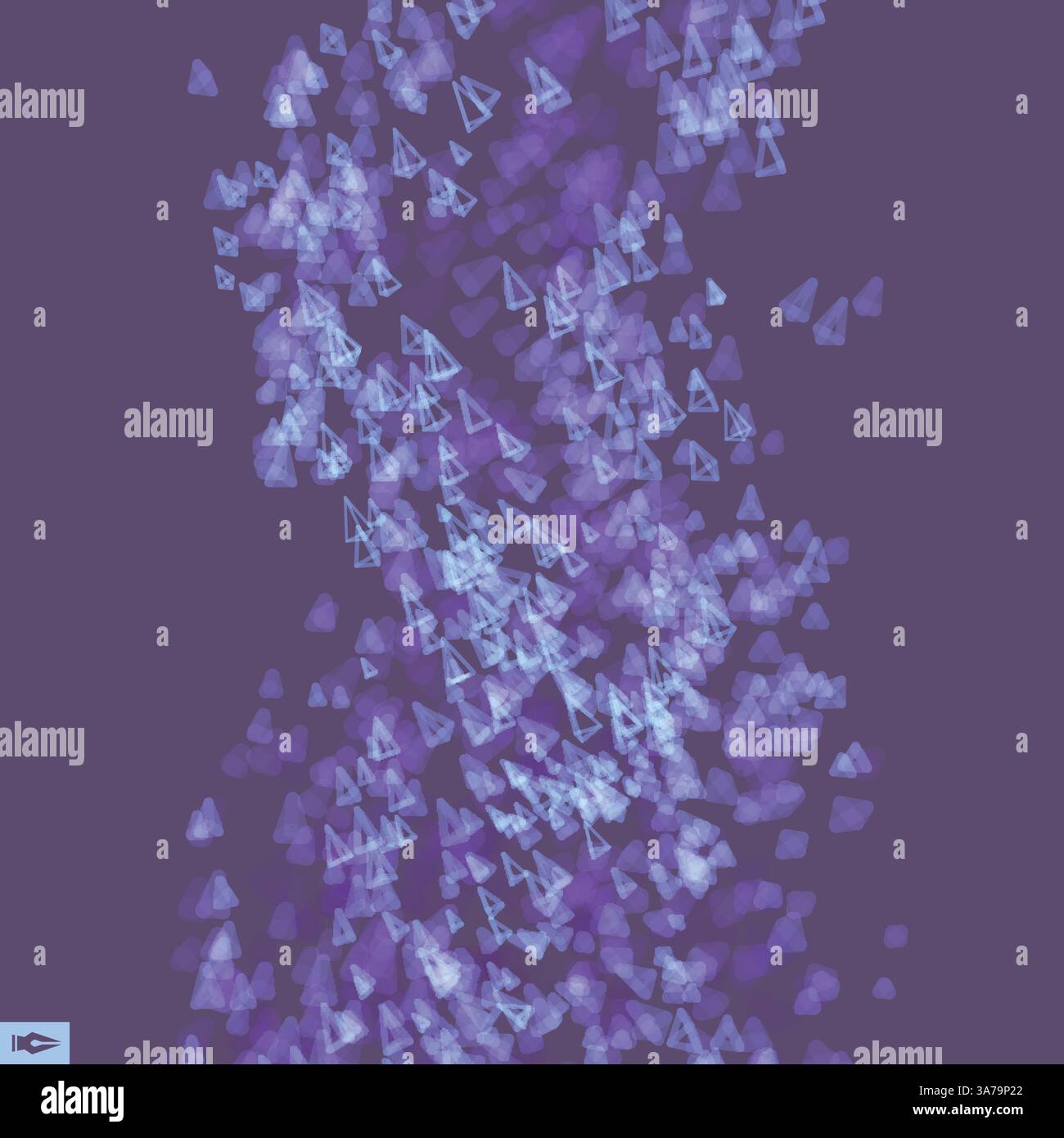 Tornado. Pyramids in Empty Space. Chaotic Particles. Abstract Dynamic Background. Science and ...