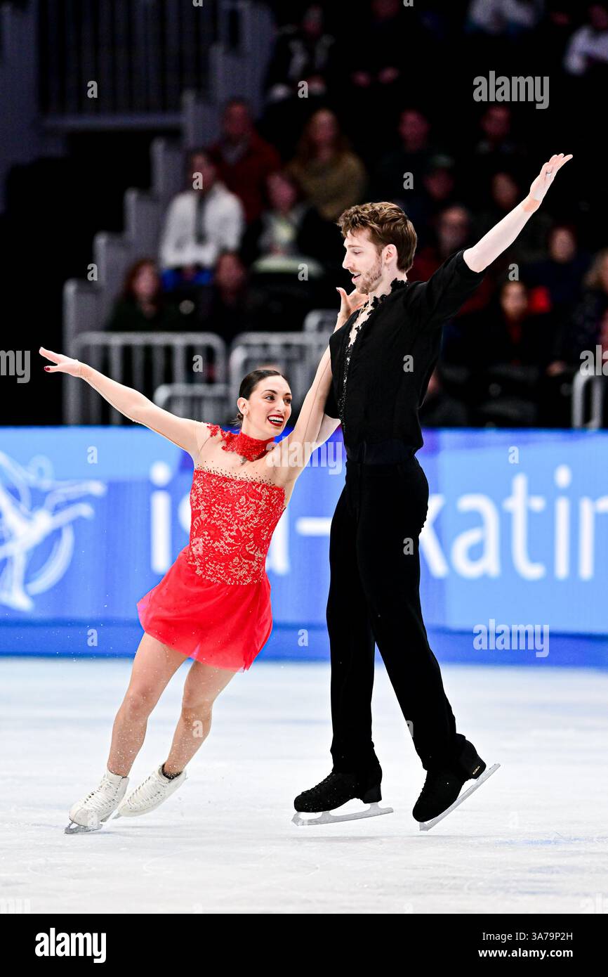 Sara CONTI & Niccolo MACII (ITA), during Pairs Short Program, at the ...