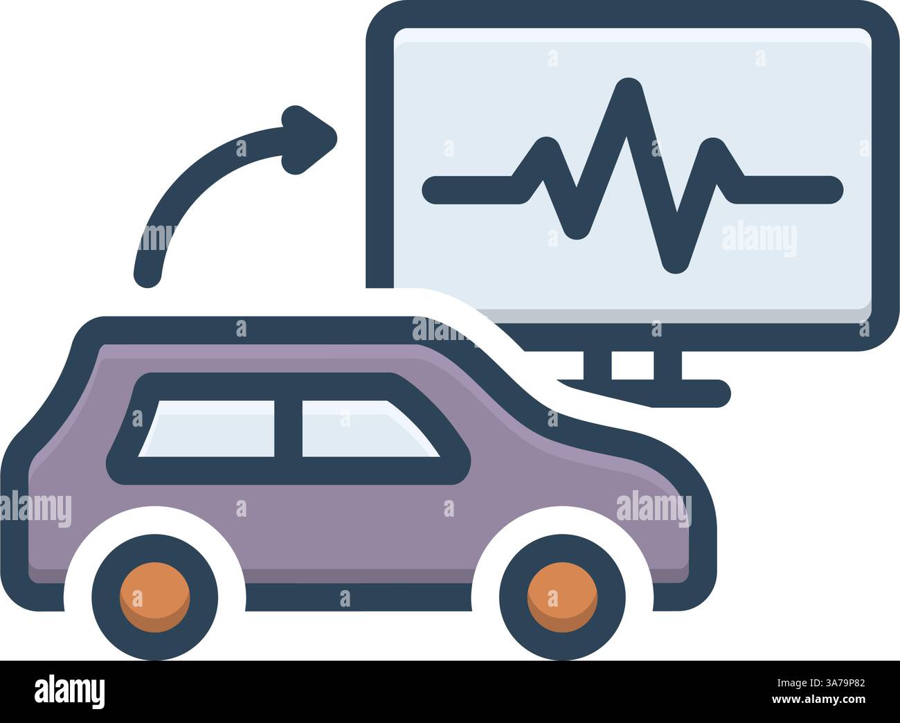 Diagnostic car icon Stock Vector Images - Alamy