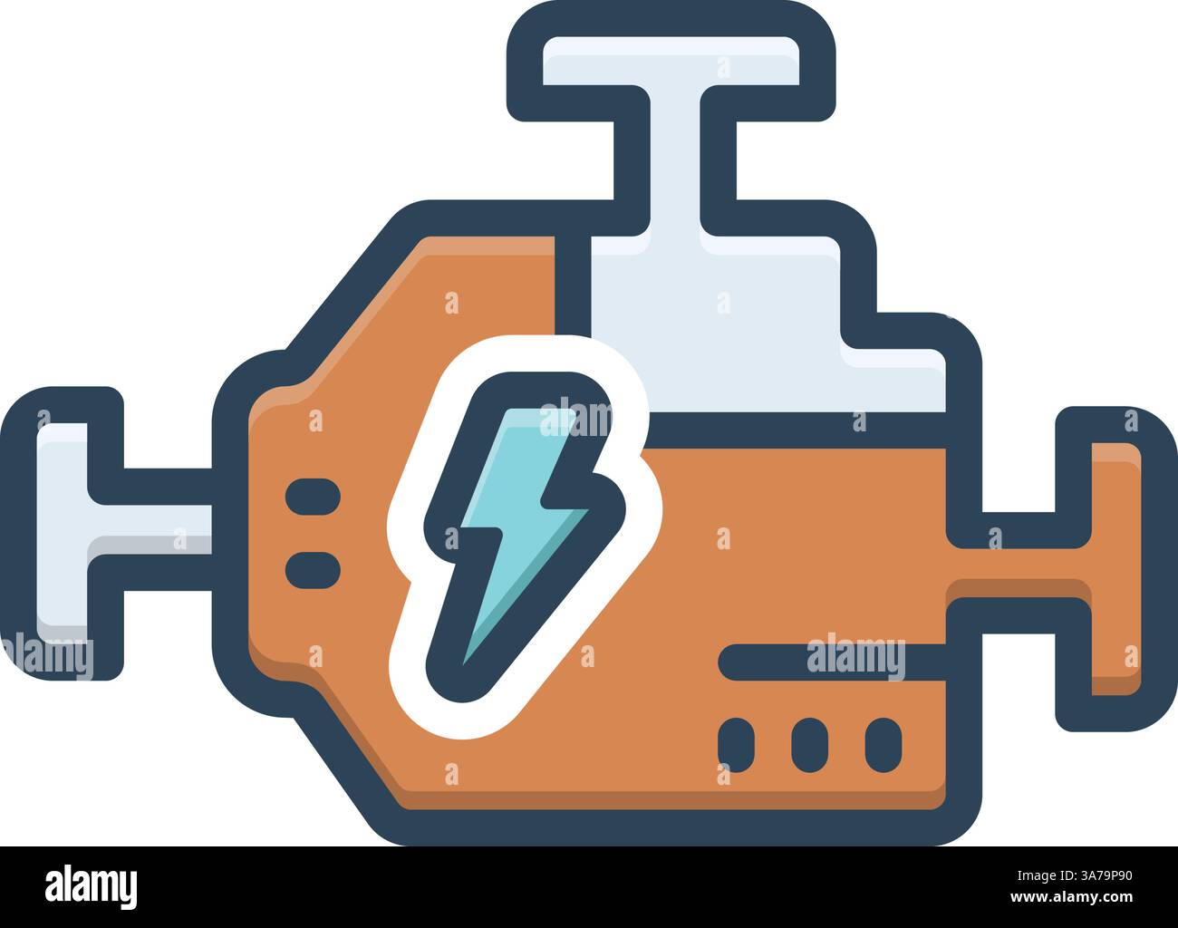 Turn on engine Stock Vector Images - Alamy