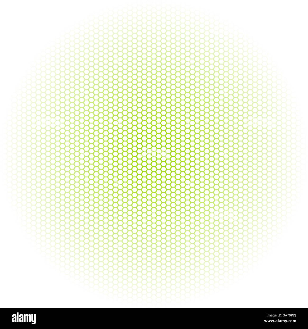 Beautiful seamless green gradient hexagon pattern on white background, wallpaper, texture, web ...