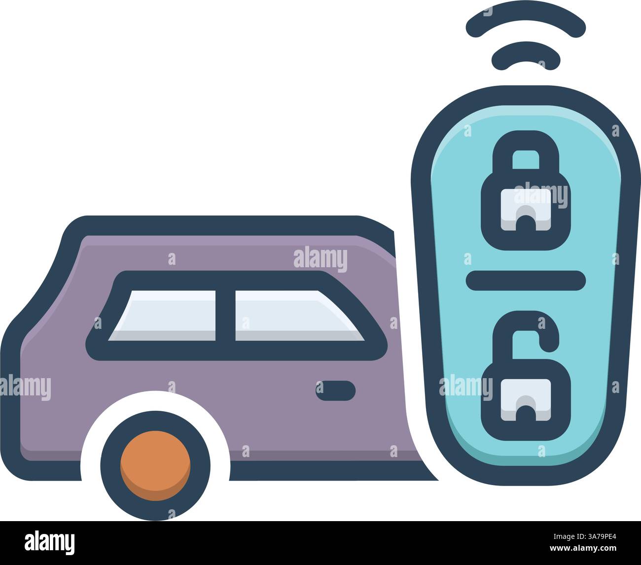 Remote keyless system icon Stock Vector Images - Alamy