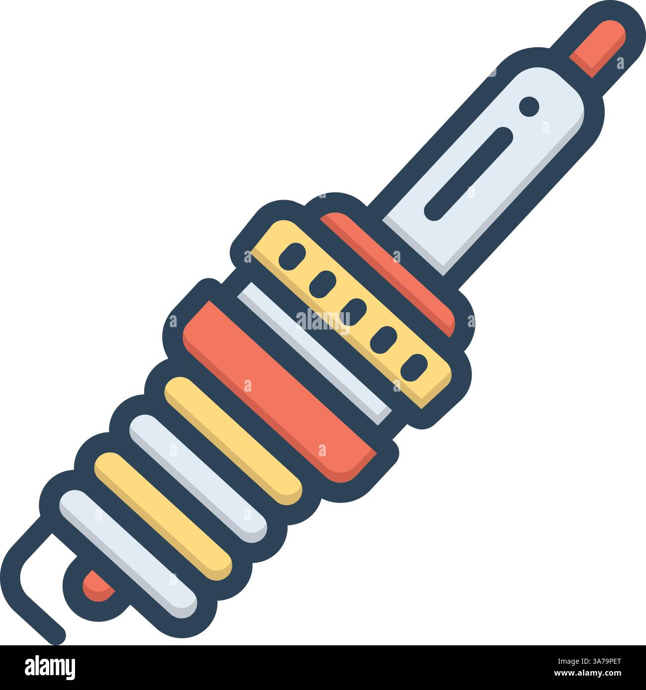 Mechanic spark plug Stock Vector Images - Alamy