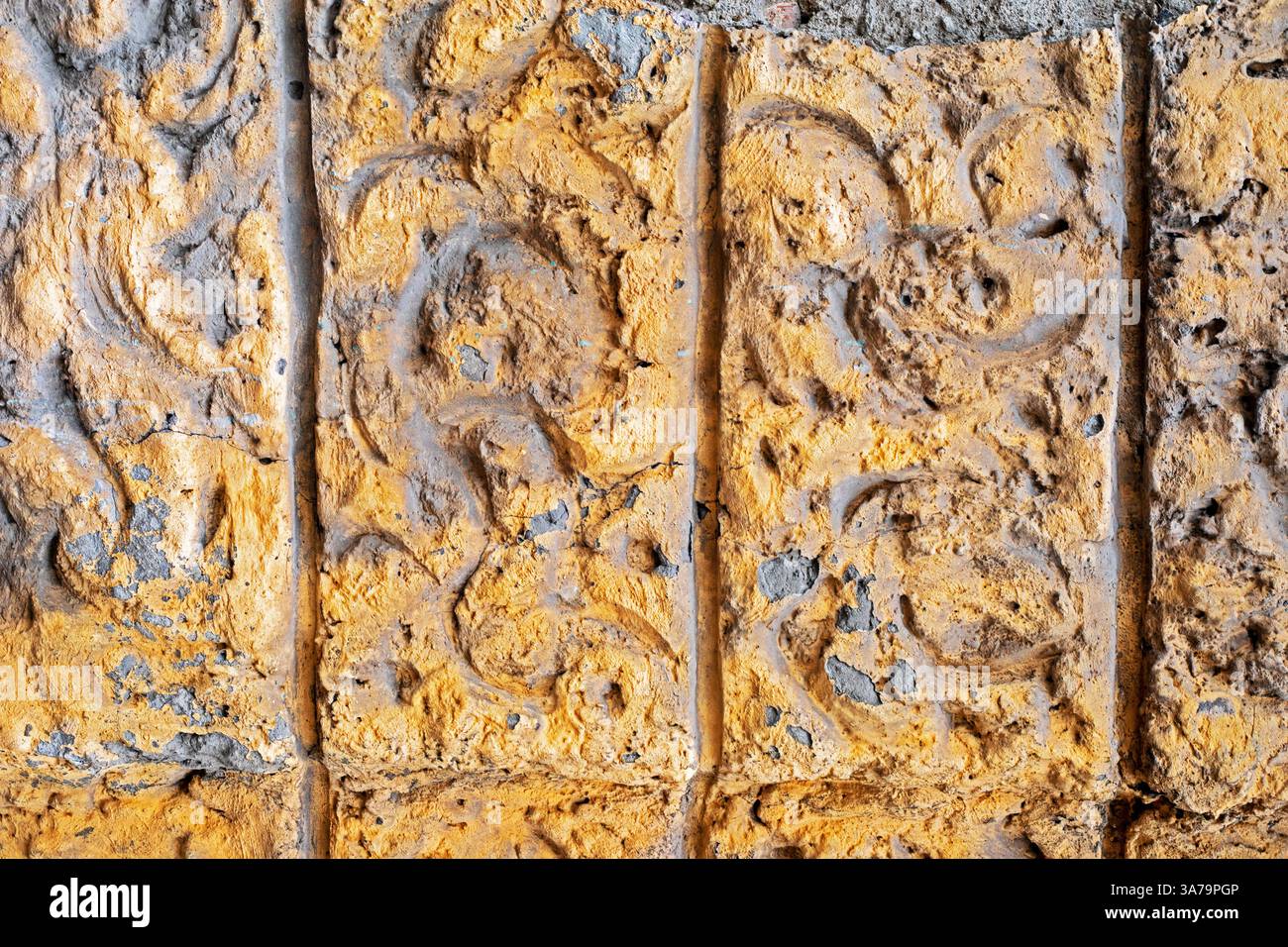 relief wall decoration in a modern interior and outside Stock Photo - Alamy