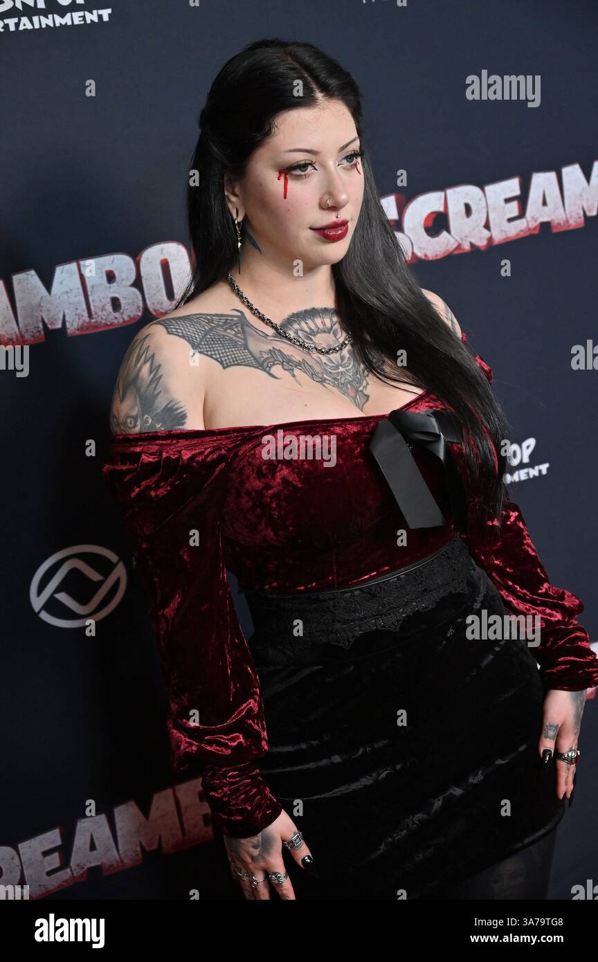 Hollywood, CA USA - March 26, 2025: Ravengriim attends the premiere of ...