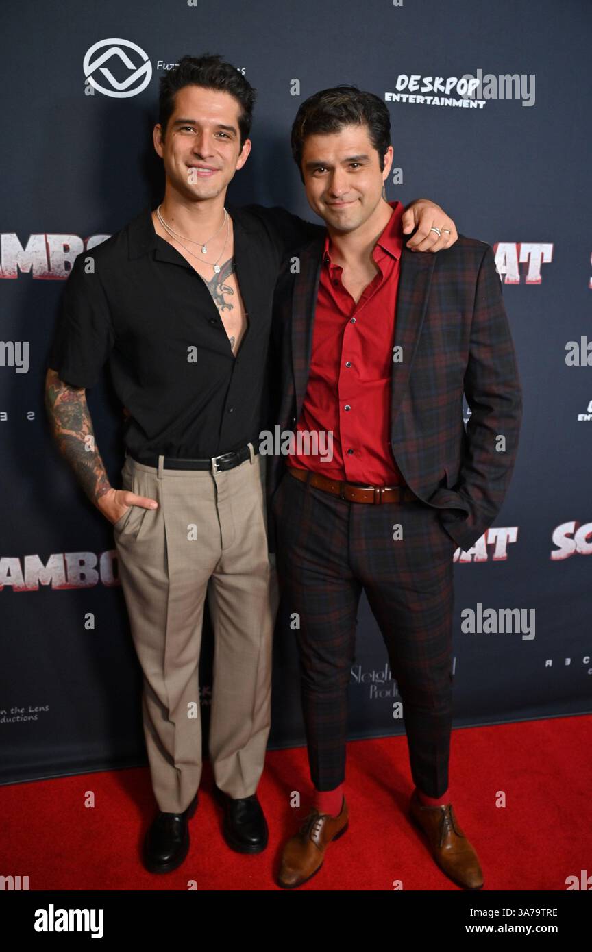 Hollywood, CA USA - March 26, 2025: Tyler Posey, Jesse Posey attends ...