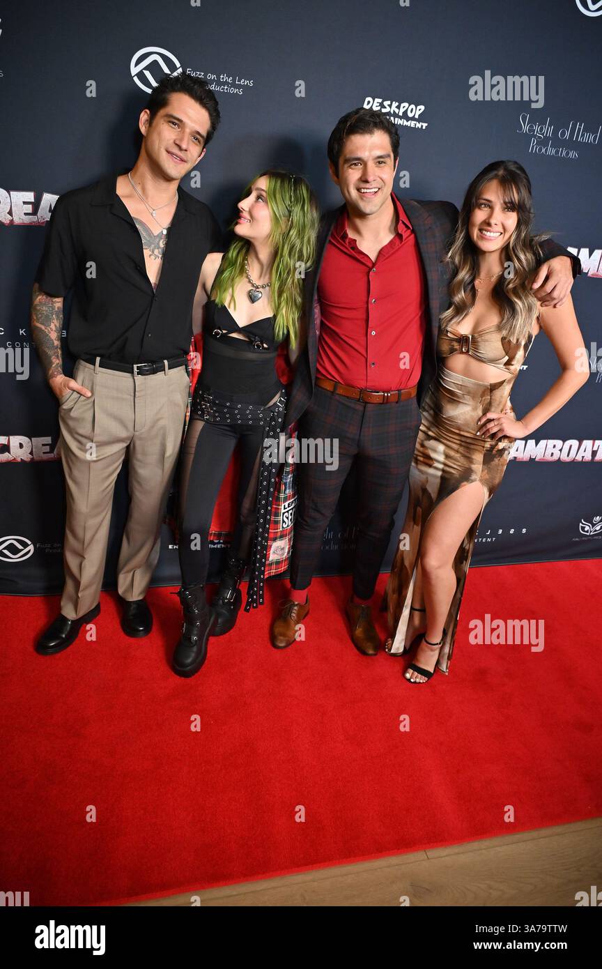 Hollywood, CA USA - March 26, 2025: Tyler Posey, Phem, Jesse Posey ...