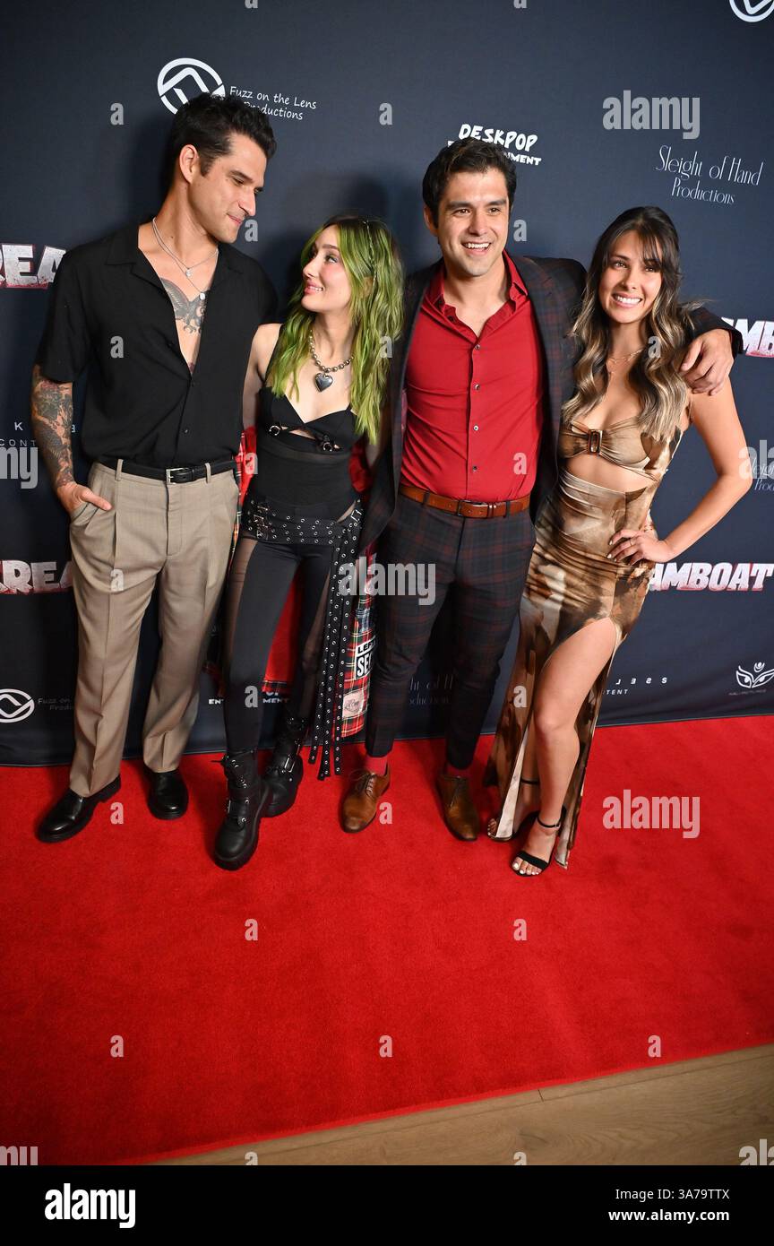 Hollywood, CA USA - March 26, 2025: Tyler Posey, Phem, Jesse Posey, Kassandra Diaz attends the ...