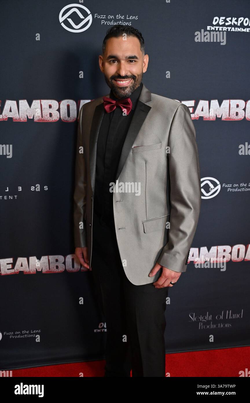 Hollywood, CA USA - March 26, 2025: Steven Lamorte attends the premiere of the film Screamboat ...