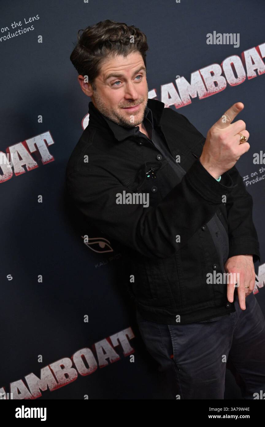 Hollywood, CA USA - March 26, 2025: Jon Abrahams attends the premiere of the film Screamboat ...