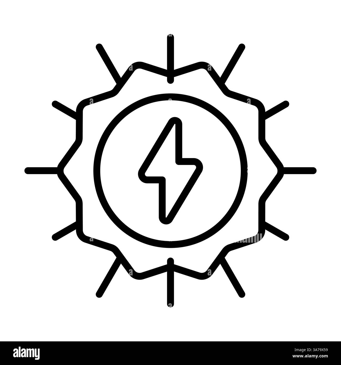 Carefully designed vector of solar energy, premium icon of solar power ...