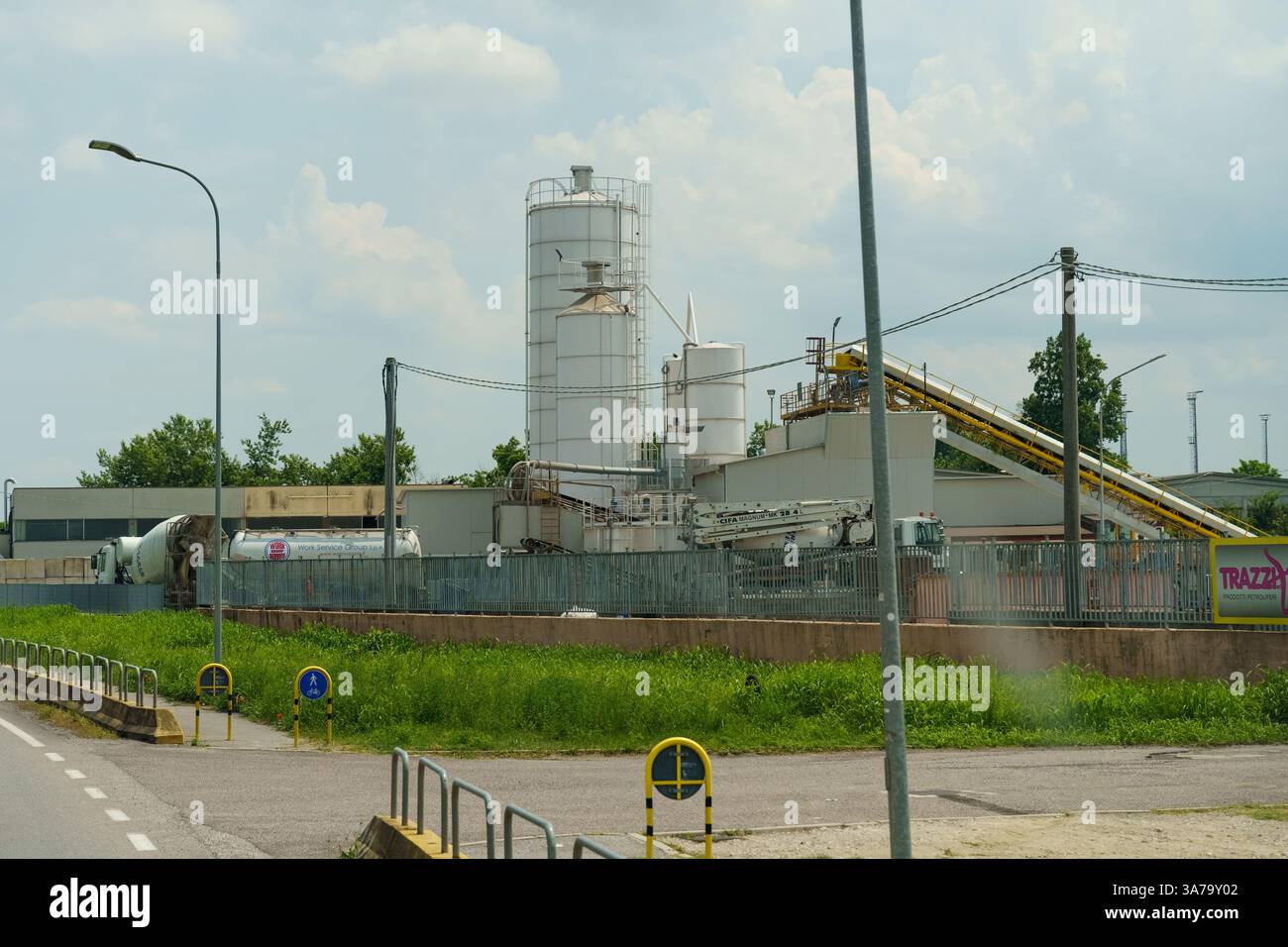 Suzzara, Italy - June 14, 2023: A large manufacturing facility stands ...