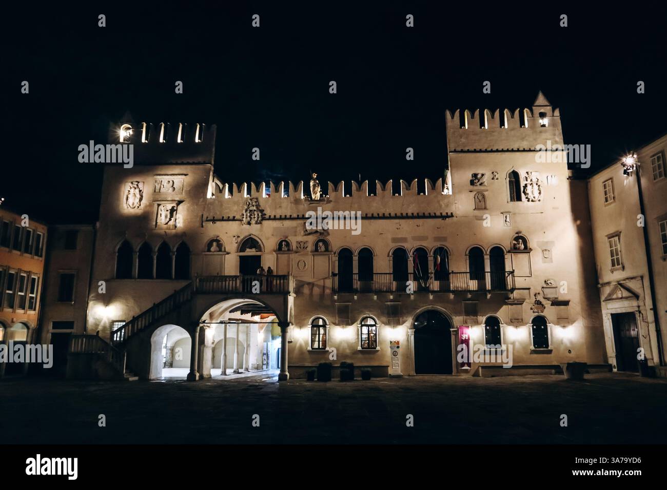 Koper, Slovenia - August 16, 2024: The Praetorian Palace on Titov trg ...