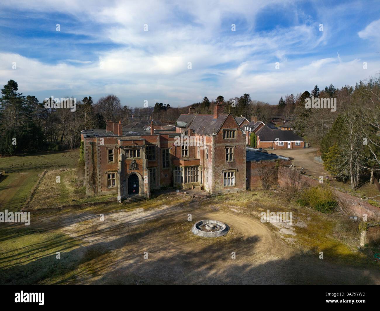 A view of Otterburn Hall, in Northumberland National Park, a Grade II ...