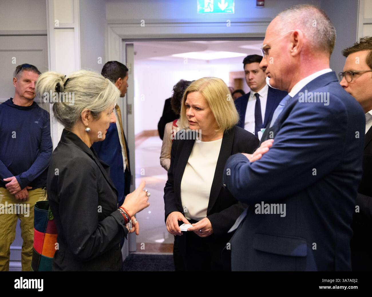 27 March 2025, Jordan, Amman: Nancy Faeser (SPD), Acting Federal ...