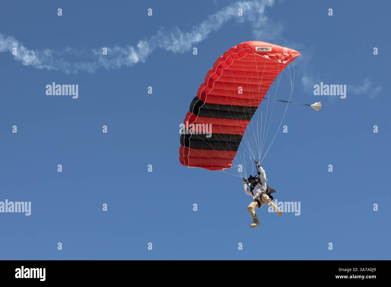 A jumper with the U.S. Army Yuma Proving Ground Military Free School ...