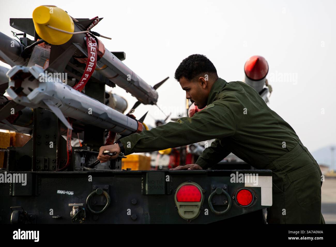 U.S. Marine Corps Lance Cpl. Nestor Acostasmon, a fixed-wing aviation ...