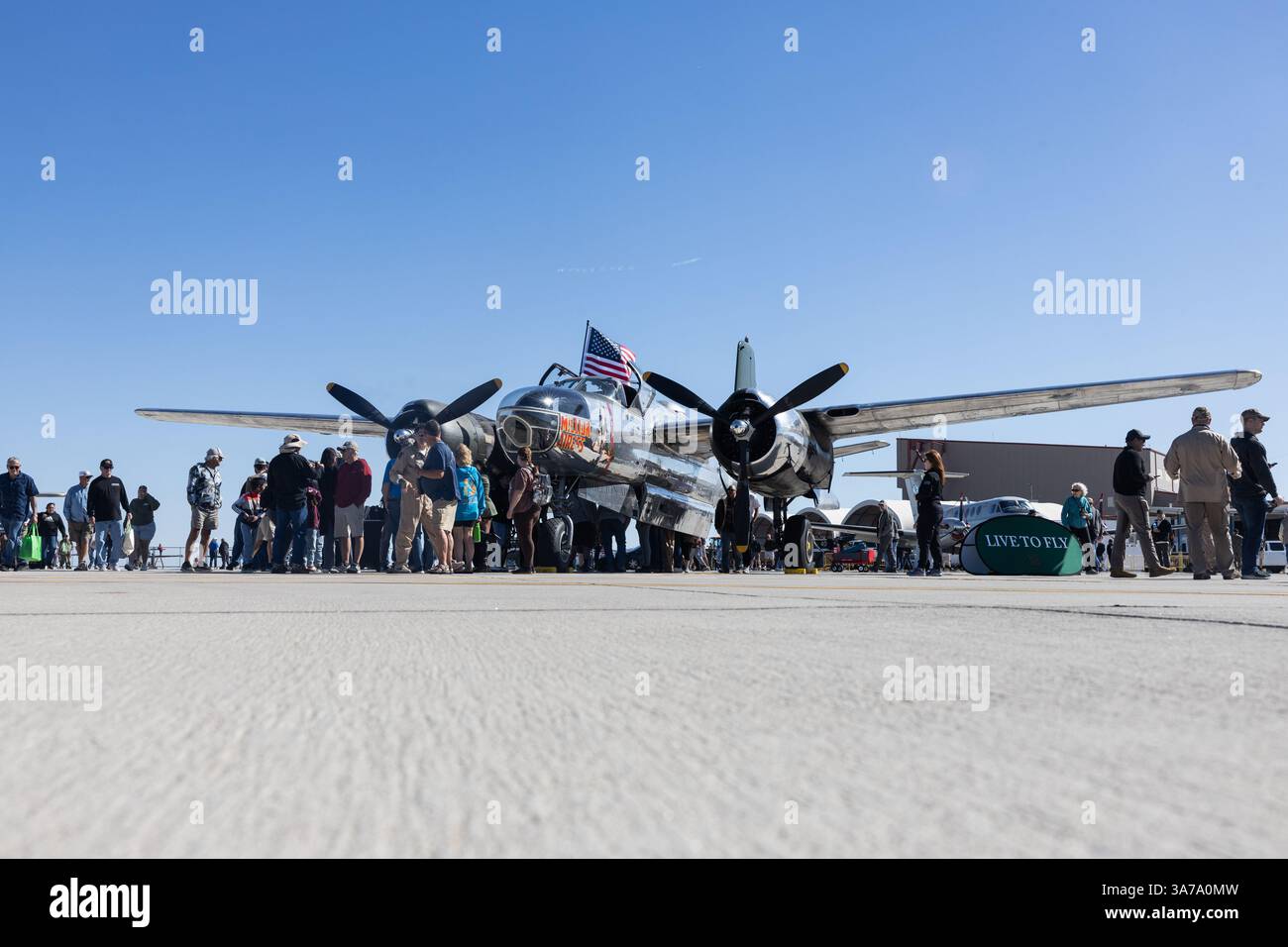 People in attendance visit the Douglas A-26C Invader “Million Airess ...