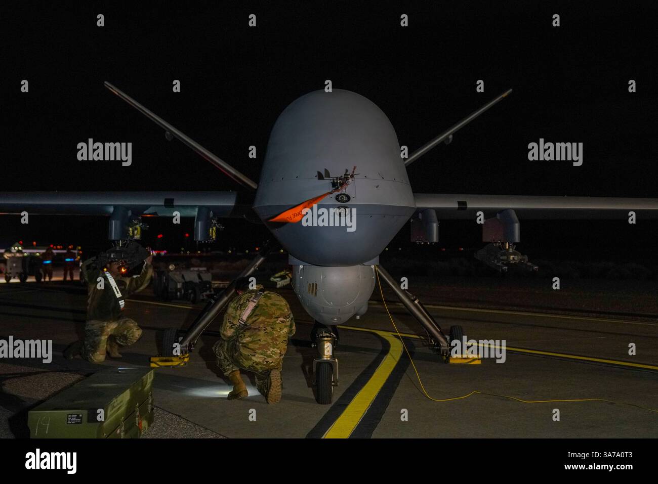 U.S. Air Force Airmen assigned to the 432nd Aircraft Maintenance ...