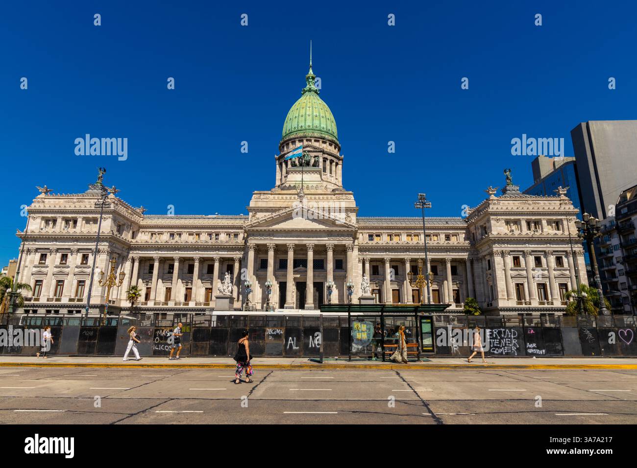 The stunning building of Congress of Argentina in the capital city ...