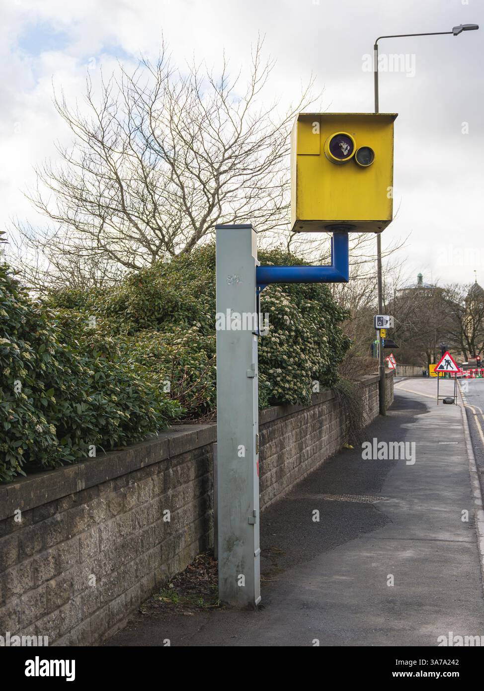 A vandalised speed camera in the UK Stock Photo - Alamy
