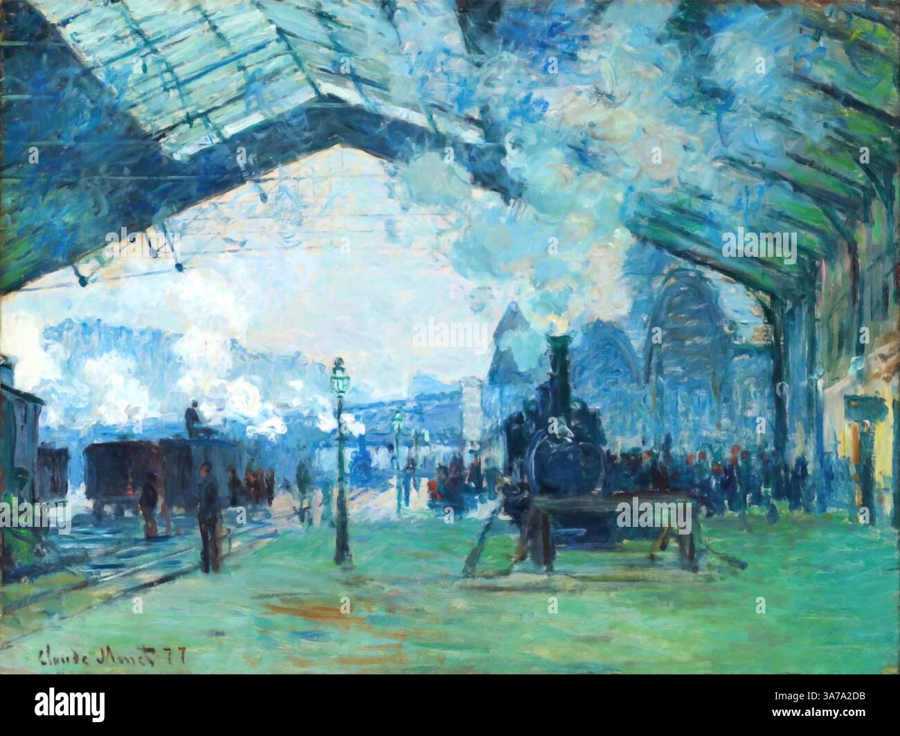Train station atmosphere Stock Vector Images - Alamy