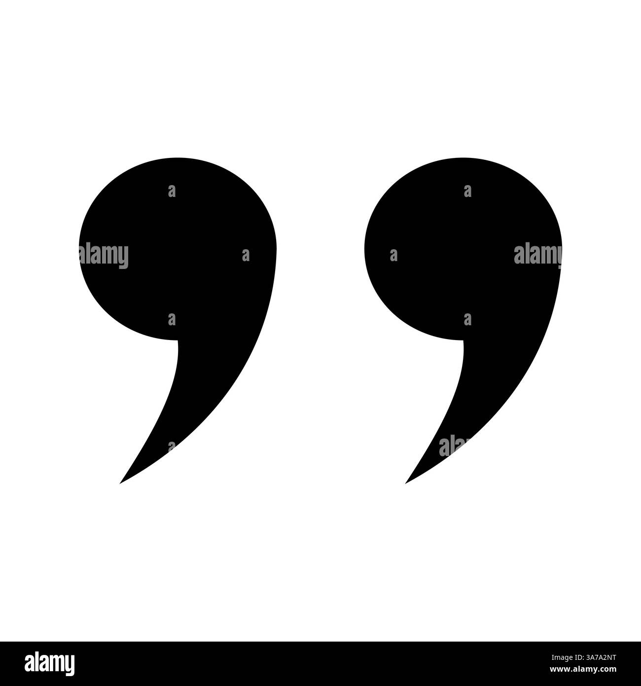 Quotes speech marks punctuation typographic pair black quotation marks ...