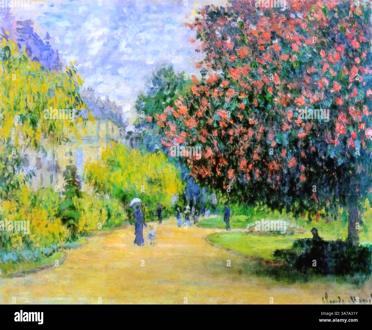 The Parc Monceau, 1876 (Painting) by Monet, Claude (1840-1926) French ...