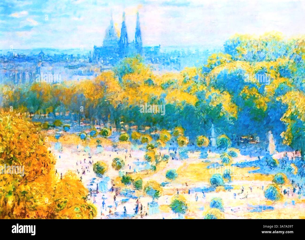 Classic french garden Stock Vector Images - Alamy