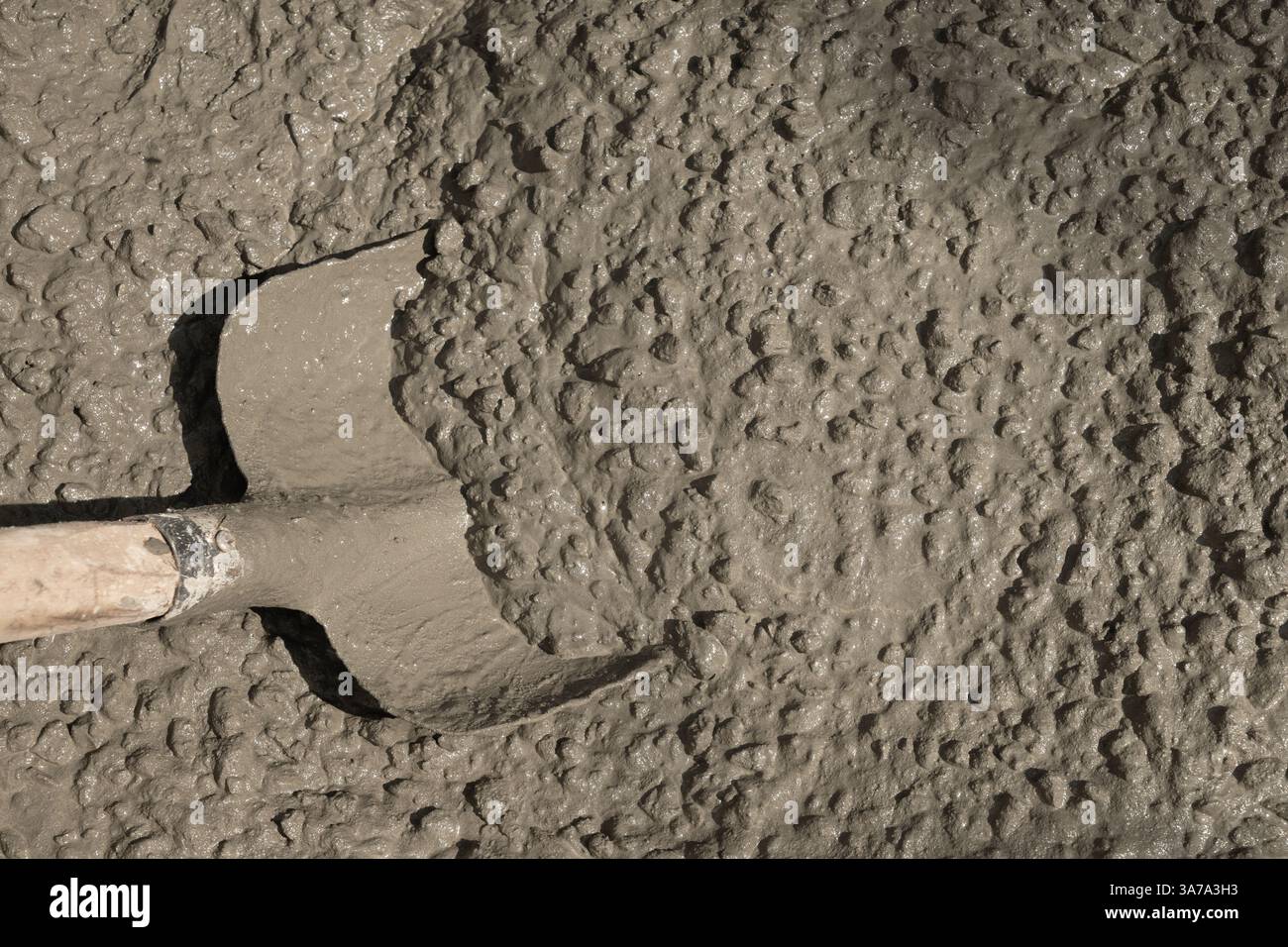 Rough cement texture background. Material wet Concrete mix stone with ...