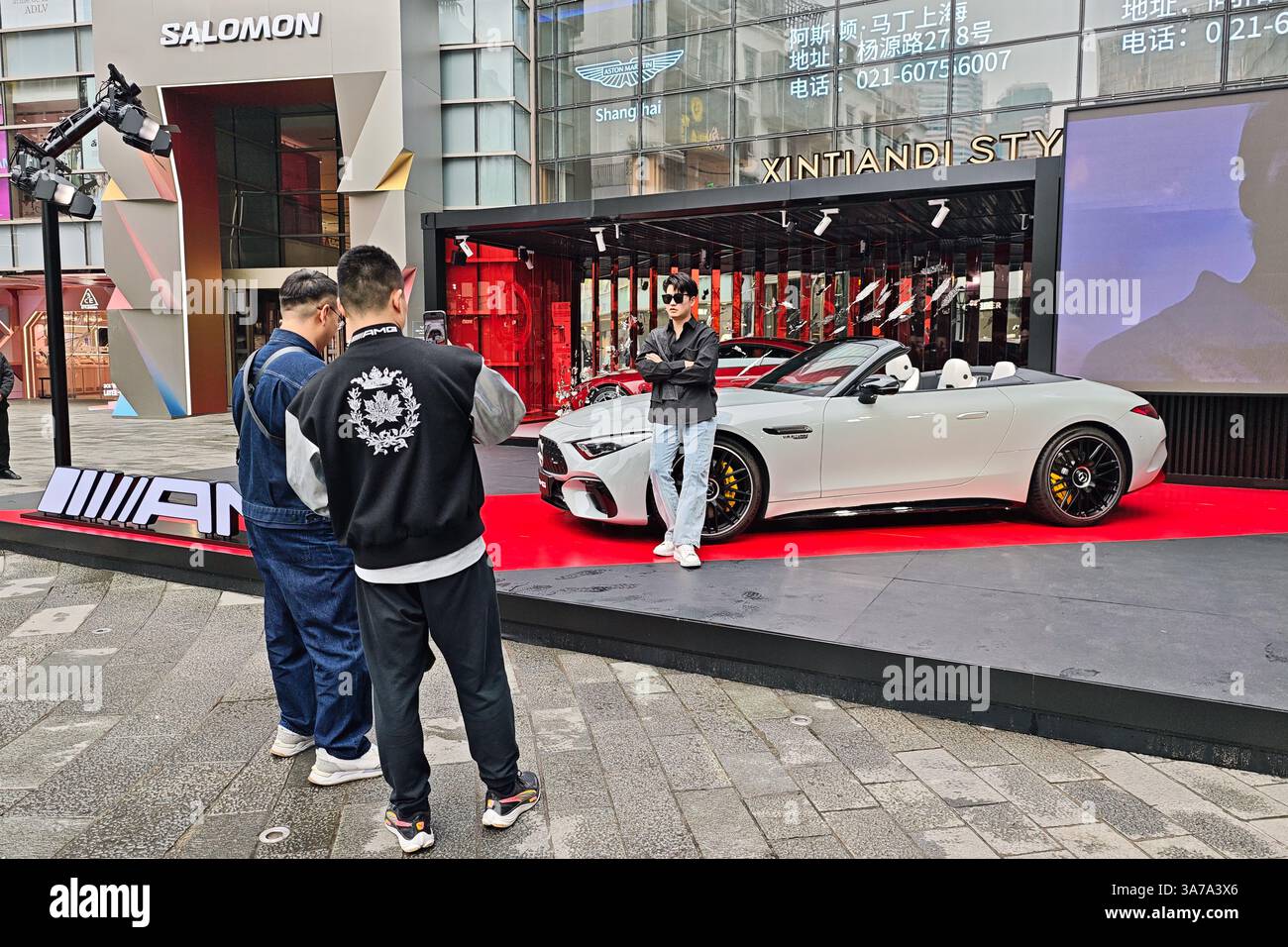 A Mercedes-Benz AMG brand promotion event at Xintiandi Square in ...